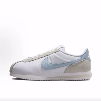 Nike Cortez  舒适复古 低帮跑步鞋 男女同款 白米蓝