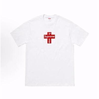 Supreme  Week 17 Cross Box Logo Tee 美式圆领短袖T恤 男女同款