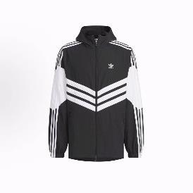adidas originals ADICOLOR WINDBREAKER logo连帽夹克外套 男款