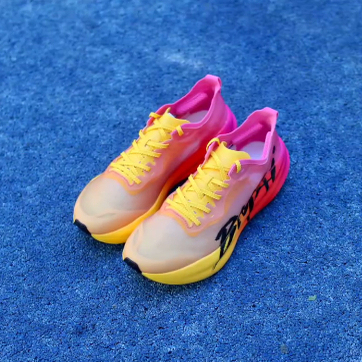 BMAI必迈 惊碳3.0 练耐磨轻便透气低帮跑步鞋 男女同款 金霞红