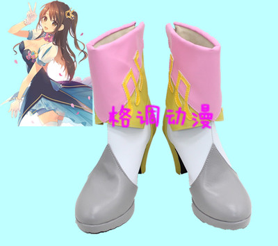 B9277偶像大师 灰姑娘岛村卯月cosplay鞋 动漫鞋cos鞋