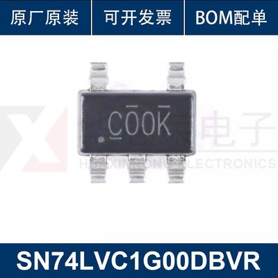 SN74LVC1G00DBVR SOT-23-5 单路2输入正与非门 逻辑芯片 原装正品