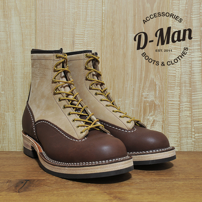 拼色短脸工装靴鞋wesco