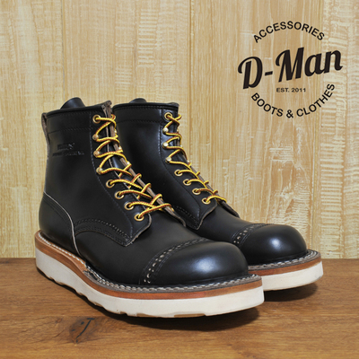 现货 White's Boots Smoke Jumper 38楦型黑色霍尔文皮 工装靴/鞋