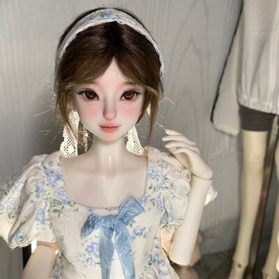 糯娃娃社阿珞bjd娃娃素头