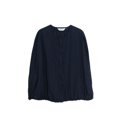 【商场同款】MOVEUP幻走2025夏季莱赛尔圆领无袖O型短款衬衫女