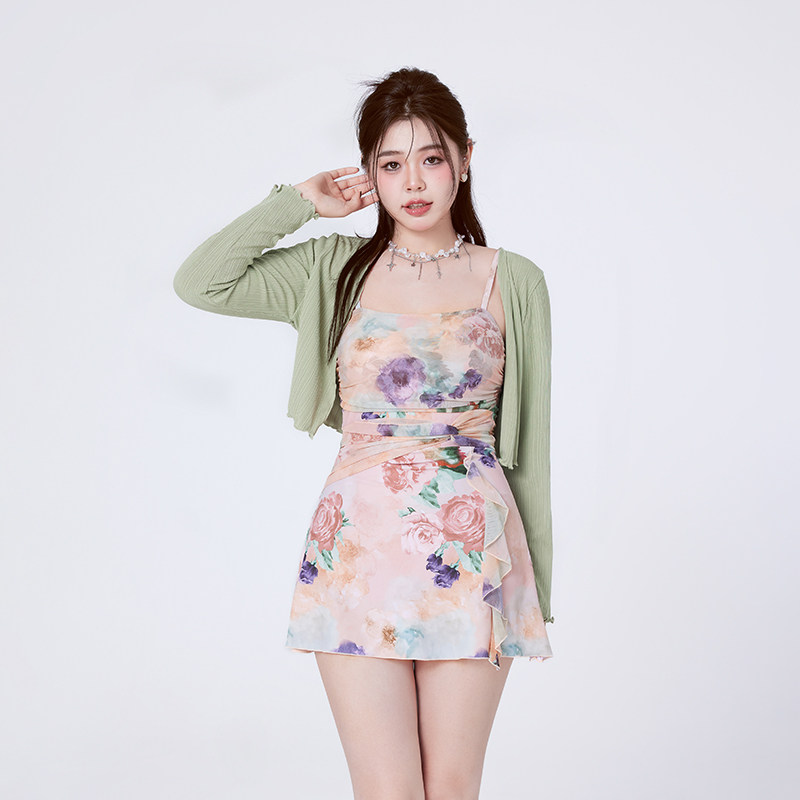 agliondy大码泳衣微胖女孩遮肉2026新款高级感显瘦胖mm温泉绝美