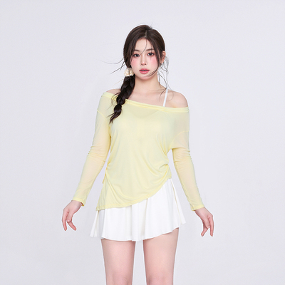 agliondy大码泳衣女款泡温泉微胖遮肉显瘦2026新款胖mm连体泳衣