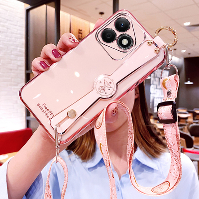 荣耀X60i腕带斜挎挂绳背带保护套