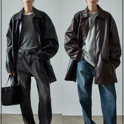 宁艺卓同款秋冬皮衣夹克外套女