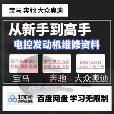 奔驰宝马大众奥迪电控发动机维修资料及系统原理数据流EA888/837