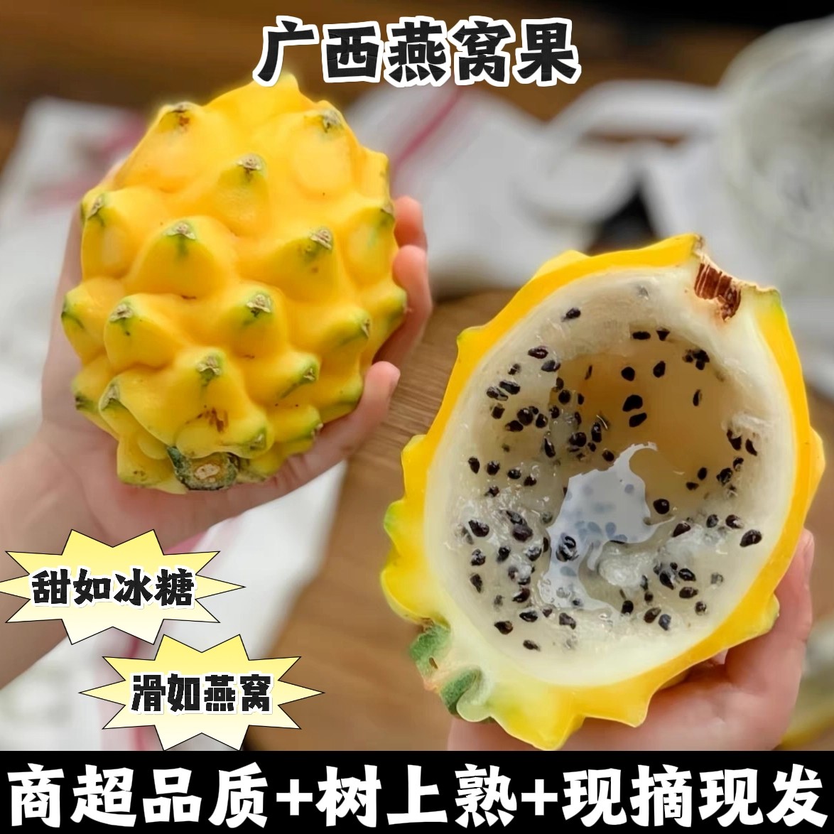 广西燕窝果麒麟果黄金火龙果稀有高端美人当季新鲜水果礼盒装现摘