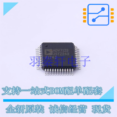 数模转换芯片DAC ADV7123JSTZ240-RL LQFP-48 ADI 全新原装正品