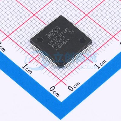 全新LPC1752FBD80K单片机LQFP-80(12x12) 100MHz 32 Bit 64KB