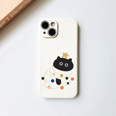 适用苹果17pro液态简约可爱轻奢