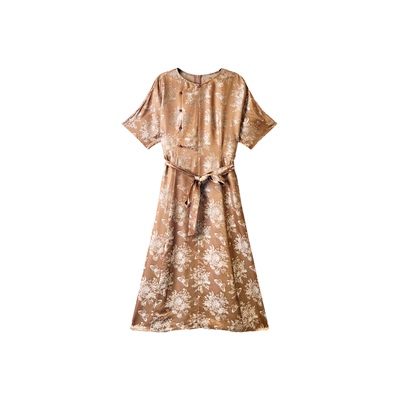 【慧姐专享】春季新款高端新中式国风连衣裙8110