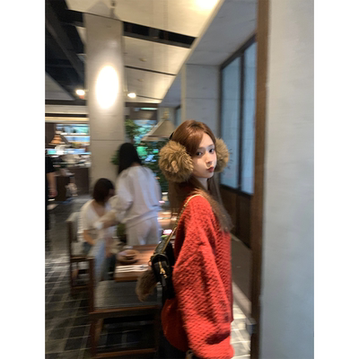 珍珍家 卢浮公馆软糯松弛双桂花针设计感针织衫复古温柔厚实毛衣