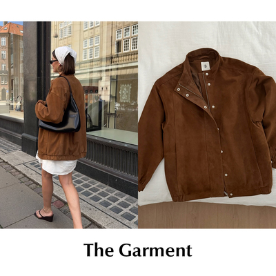 CETTCE 现货 The Garment 羊皮立领拉链飞行员夹克外套 Geneve