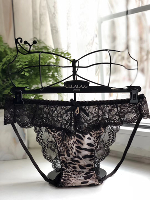 韩国女士内裤body vs body性感舒适三角裤弹力蕾丝豹纹