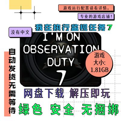 电脑免steam 我在执行监视任务7 I'm on Observation Duty 7英文