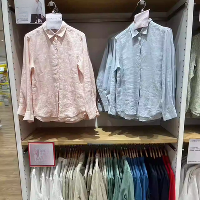 外贸原单 483868女装法国麻衬衫/长袖衬衣26春夏新款