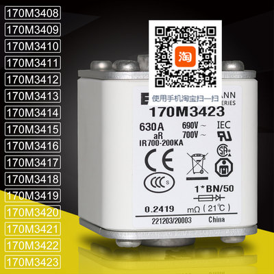 巴斯曼170M3418170M3422熔断器