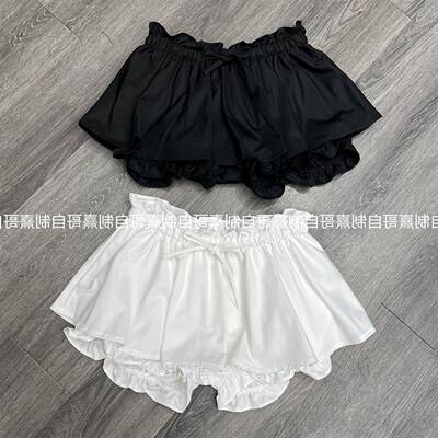 纯欲辣妹风甜美减龄蛋糕裙2026冬季新款高腰百木耳边防走光半身裙
