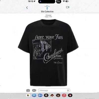 ClareLewis皮草公司海报印花tee