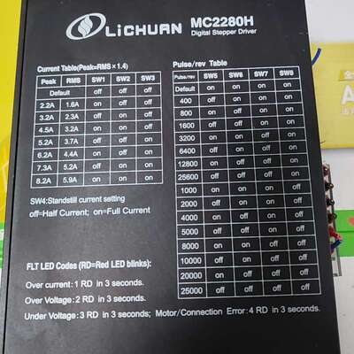 议价-利昌LICHUAN MC2280H步进驱动器，原装拆机，工程-可维修