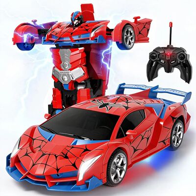 2-in-1 Transforming Robot Car, 8 Remote Control Car for Kids