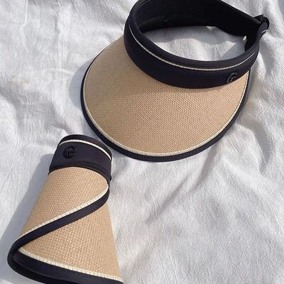 Empty Top Women Girls Visors Casual Foldable UV Protection B