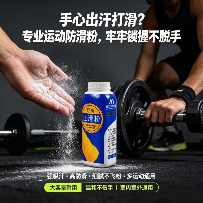 镁粉羽毛球防滑粉引体向上止滑粉单杆专用滑石粉运动攀岩吸汗粉