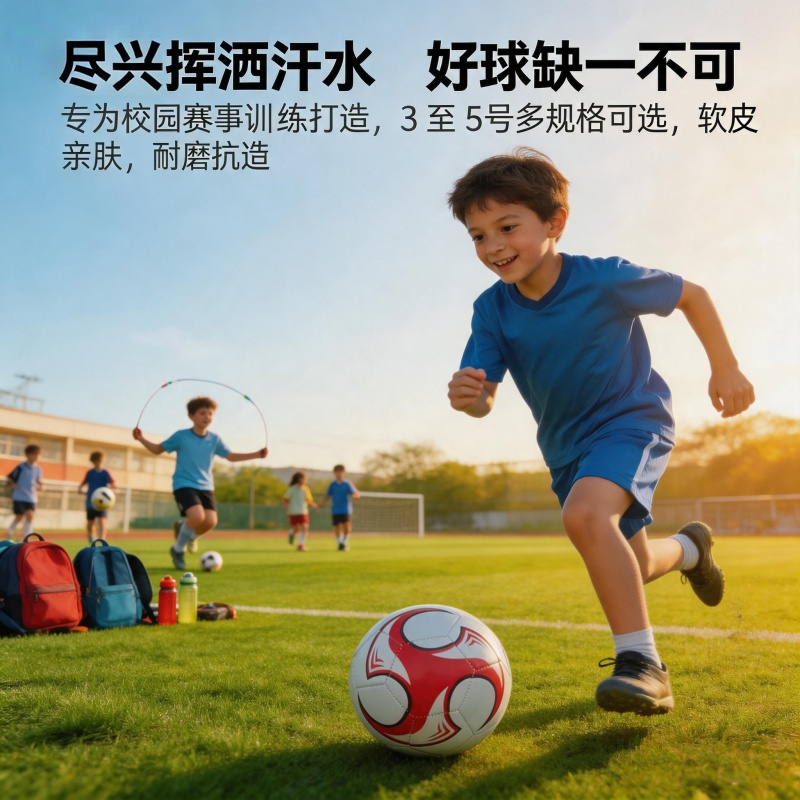 足球儿童5号足球耐磨青少年训练用球花式football小学生4号足球