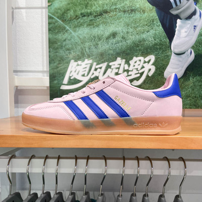 阿迪达斯三叶草女子2024秋新款GAZELLE INDOOR经典百搭板鞋JI1371