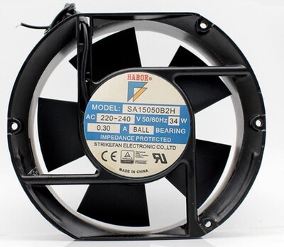 HABOR 散热风扇 SA15050B2H 220-240V 34W 0.30A 机柜风机17051