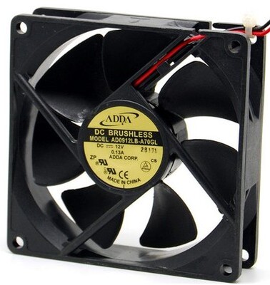 ADDA 9CM 9225 静音 双滚珠机箱风扇 12V 0.13A AD0912LB-A70GL