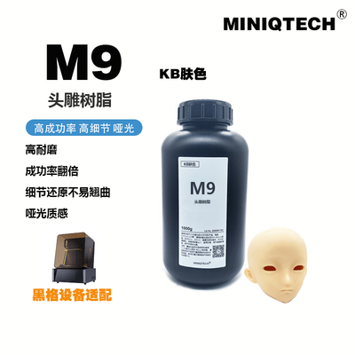 KB肤色双生头雕树脂黑格适配