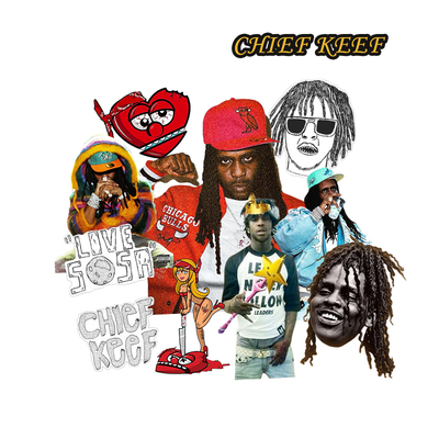 chiefkeef贴纸sosa美国说唱歌手