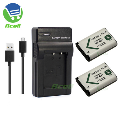 适用于 索尼HDR-AS15 AS20 AS30 AS50 AS200摄像机电池+USB充电器