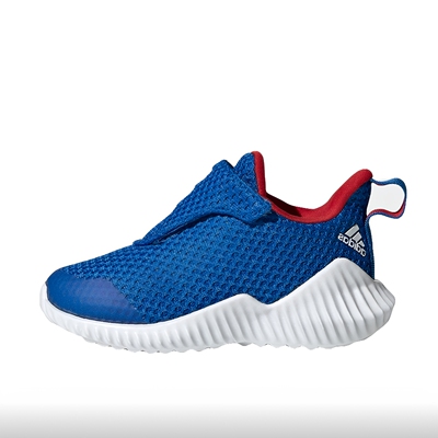 adidas阿迪达斯Fortarun防滑儿童舒适透气魔术贴休闲童鞋EF9686
