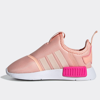 Adidas阿迪达斯Originals实拍儿童减震防滑网面透气一脚蹬EE6357