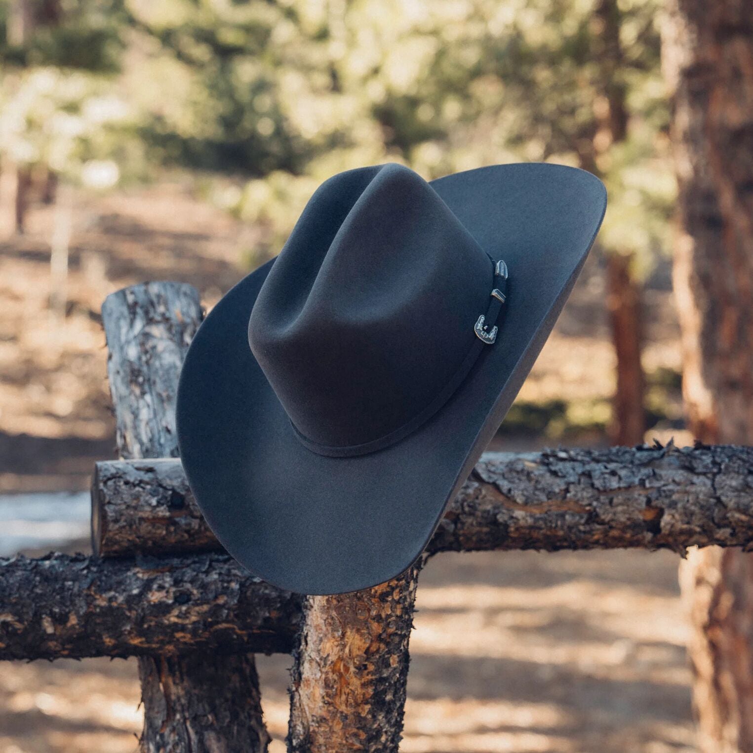 美国STETSON海狸毛6X卷边西部牛仔帽牧民复古防水挺括礼帽骑马帽
