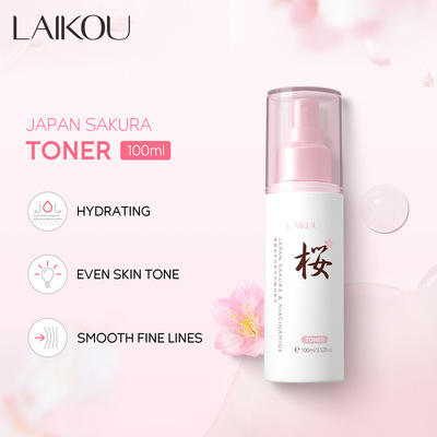 LAIKOU JAPAN SAKURA TONER 莱蔻樱花烟酰胺爽肤水湿敷水护肤品