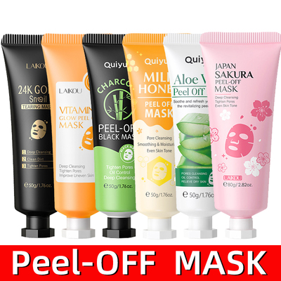 PEEL-OFF MASK SAKURA aloe vera MILK HONEY CHARCOAL 24K SNAIL