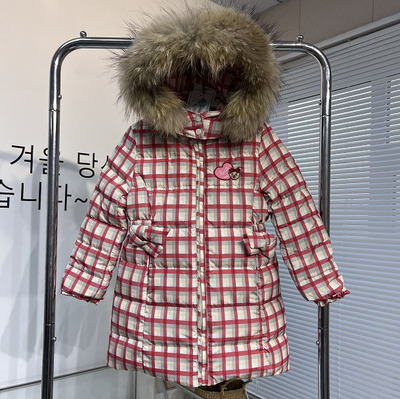 小熊童装长裤厚女童羽绒服