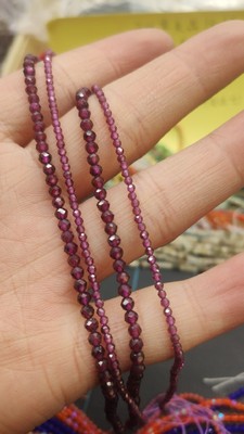 紫牙乌石榴石刻面2mm3mm