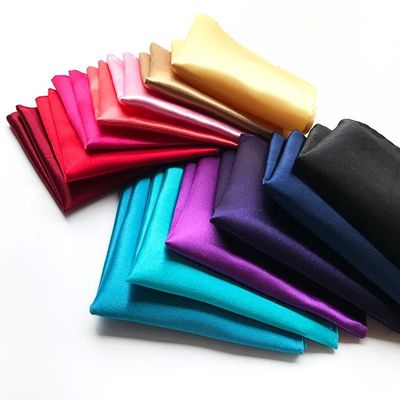 Satin Handkerchief For Men Candy Color Mens Suits Pocket Squ