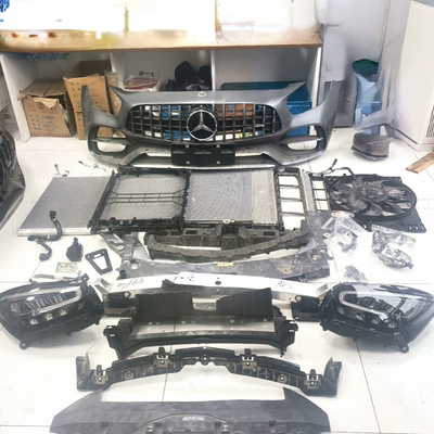 适用于奔驰AMG GT190前杠大灯杠铁泡沫中网电眼线速 水箱 冷凝器