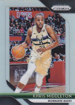 NBA球星卡panini1819Prizm银折#286克里斯-米德尔顿