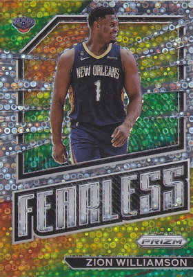 NBA球星卡Prizm2223特卡泡泡折Fearless凑套#19锡安